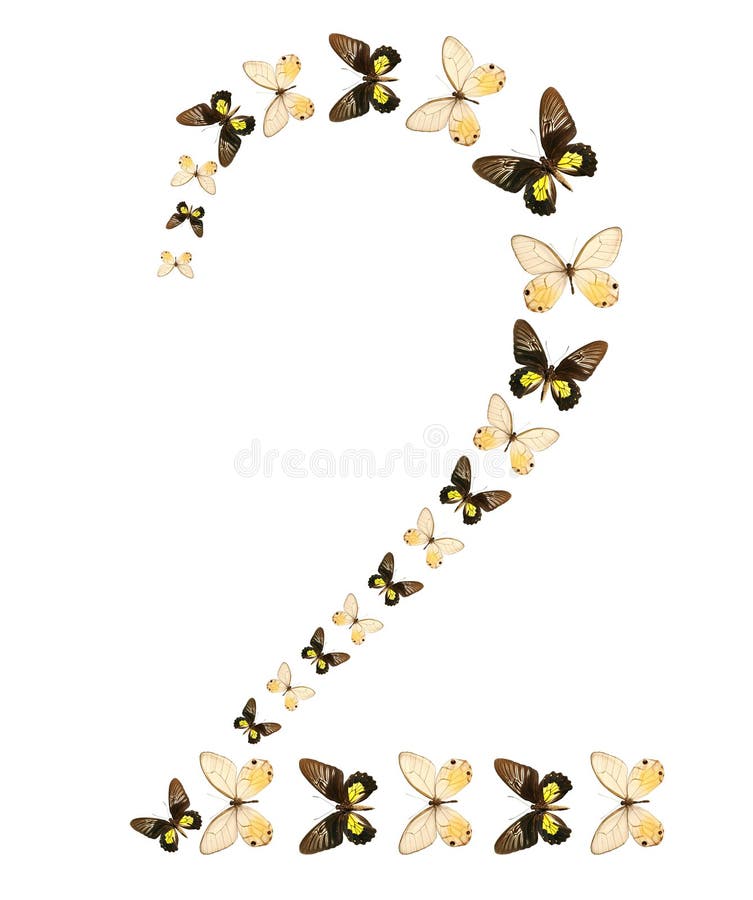 Number 8 of Butterfly stock vector. Illustration of birthday - 195387412