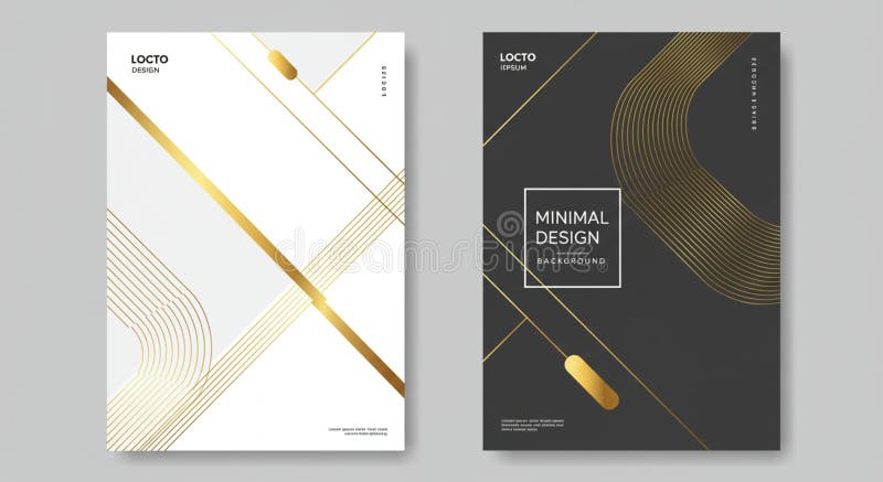 Two Abstract Design Posters Featuring Minimalistic Layouts. the Left ...