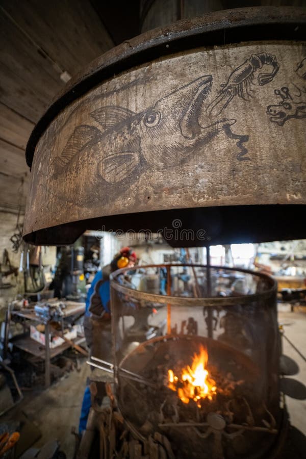Lofoten Blacksmith Craft Norway Culture Stock Photo - Image of statue ...
