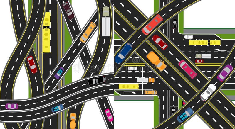 Two Abstract, Multi Level Transport Hubs. the Intersections of Various ...