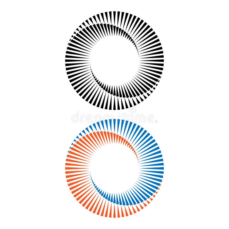 Two abstract spirals stock vector. Illustration of blurred - 91407581