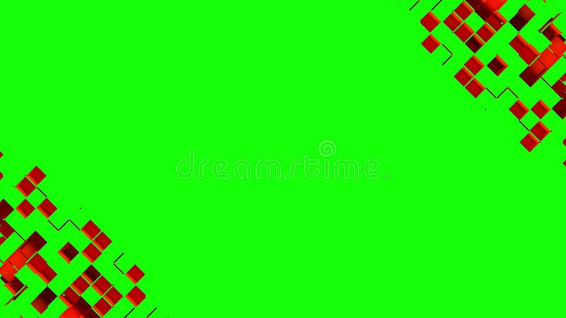 Two Abstract Strips of Square Cells and Cubes Stock Video - Video of ...