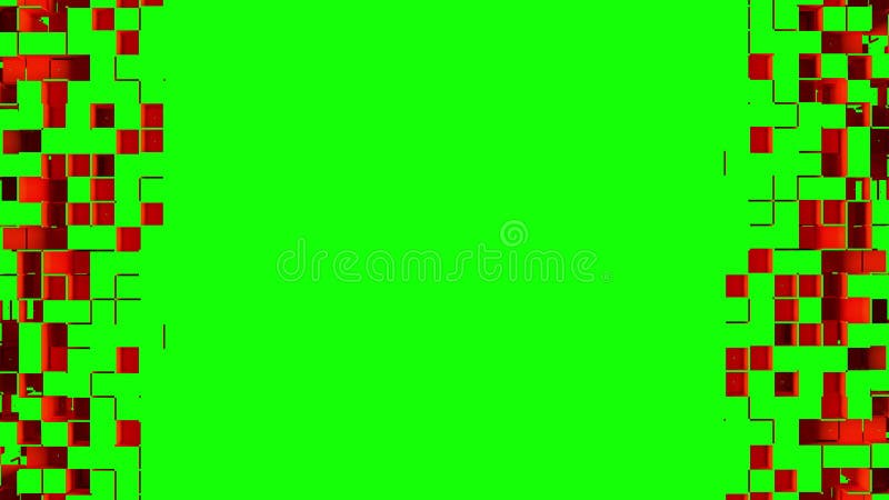 Two Abstract Strips of Square Cells and Cubes Stock Footage - Video of ...