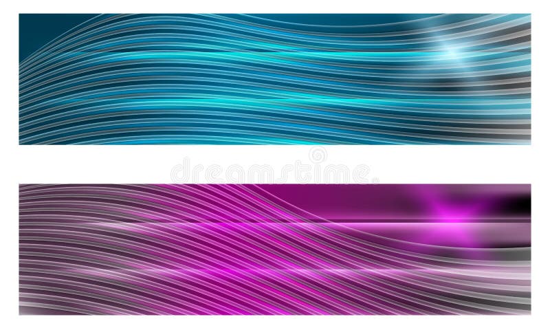Two abstract vector banner stock vector. Illustration of design - 34253905