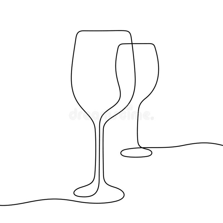 Line Art Wine Glasses Stock Illustrations 2656 Line Art Wine Glasses Stock Illustrations