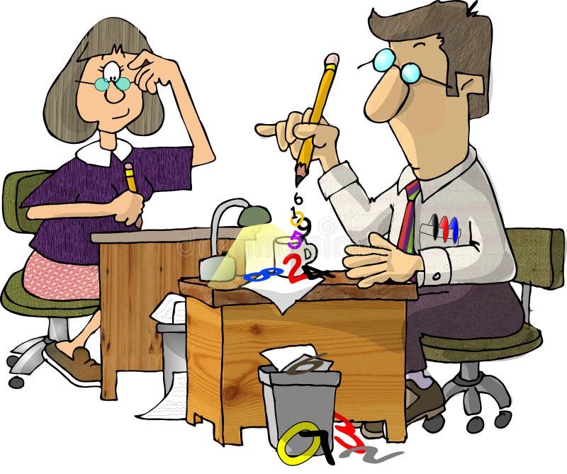 Girl Accountant Clipart