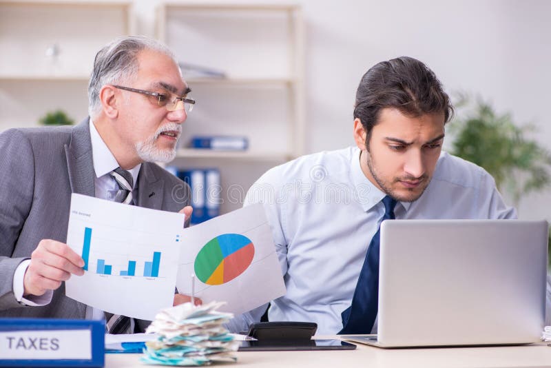 Two Accountants Working in the Office Stock Photo - Image of consultant ...