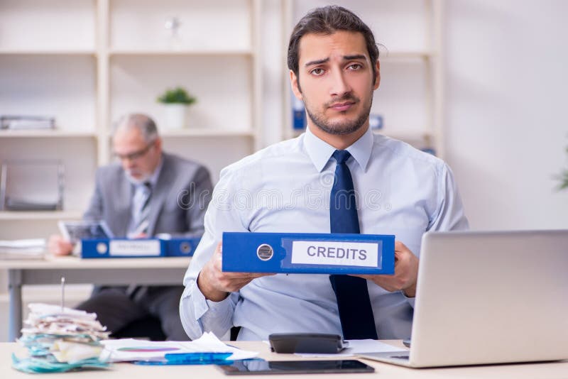 Two Accountants Working in the Office Stock Image - Image of deadline ...