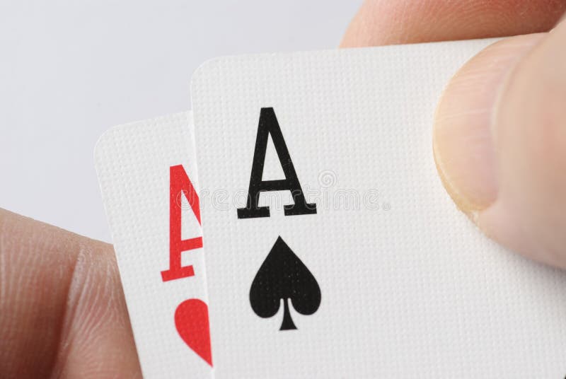 Two ace stock image. Image of wager, money, hand, hold - 21645235