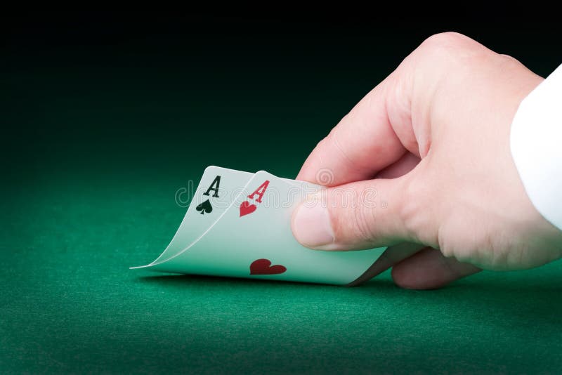 Two aces stock photo. Image of hand, playing, pair, pocket - 11414246
