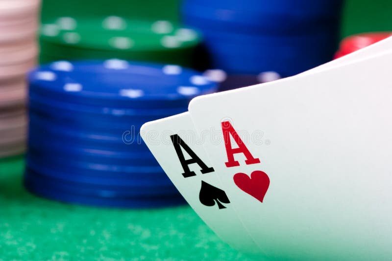 Two aces stock image. Image of pair, chips, success, selective - 11818529