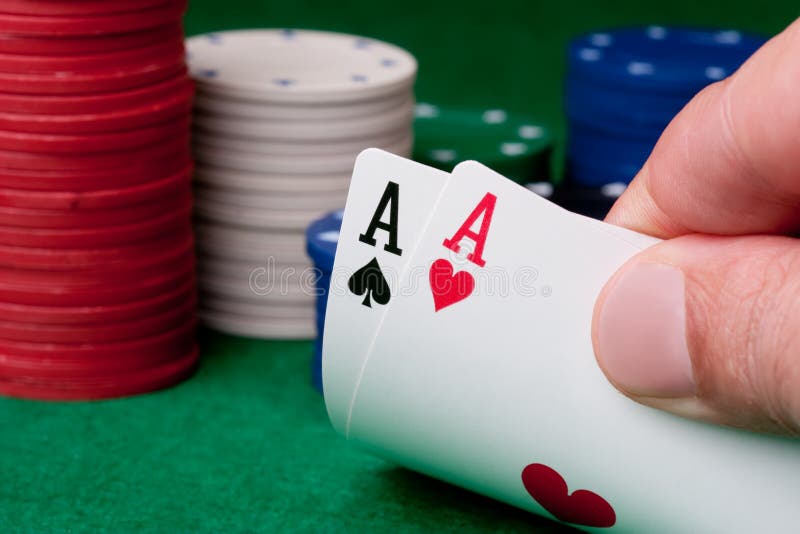 Two aces stock image. Image of selective, risk, color - 12094865