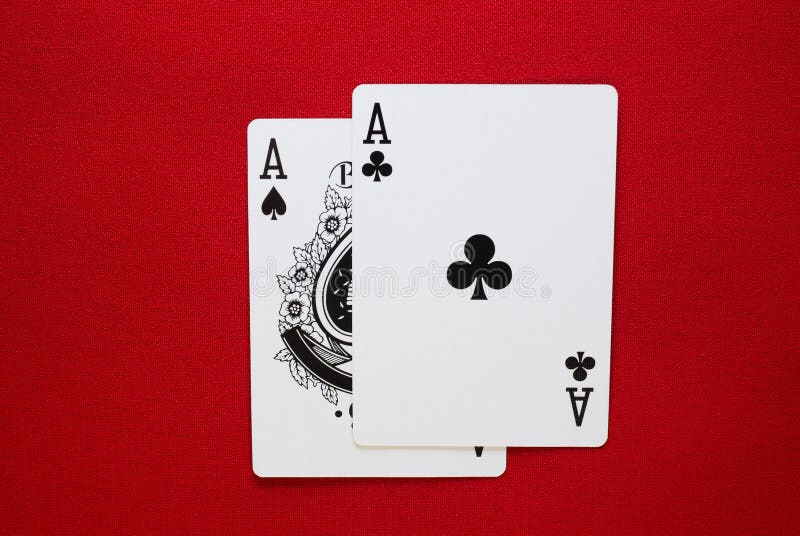 Two aces stock image. Image of cloth, flop, game, fold - 13273821