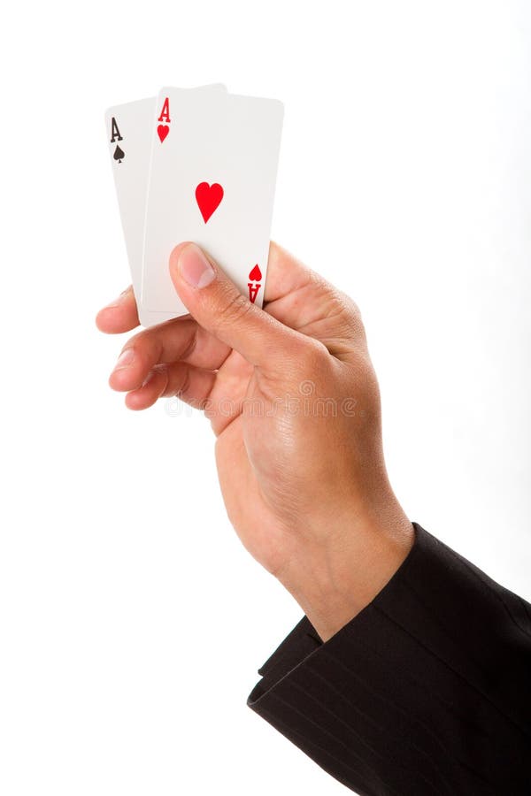 Two aces stock photo. Image of hand, casino, vertical - 22420718