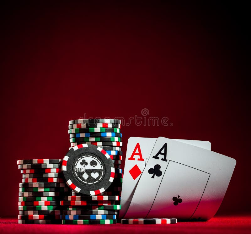 Two Aces stock image. Image of chips, play, leisure, pair - 24878249