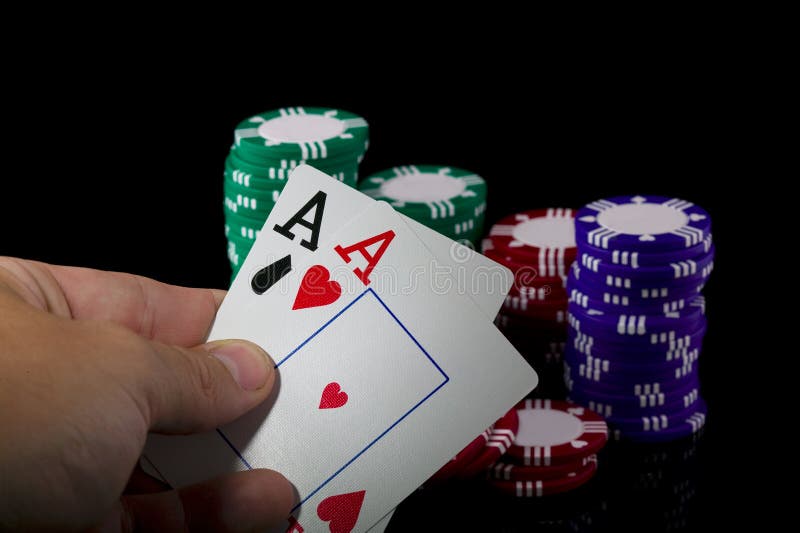 Two Aces stock photo. Image of poker, leisure, foreground - 7417926