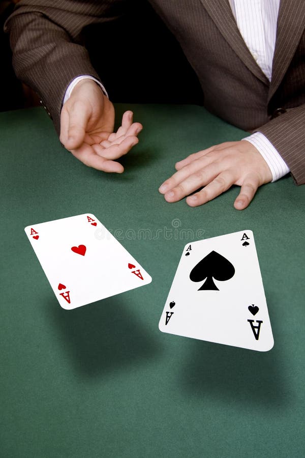 Two aces stock photo. Image of casino, lucky, player, gamble - 9399328