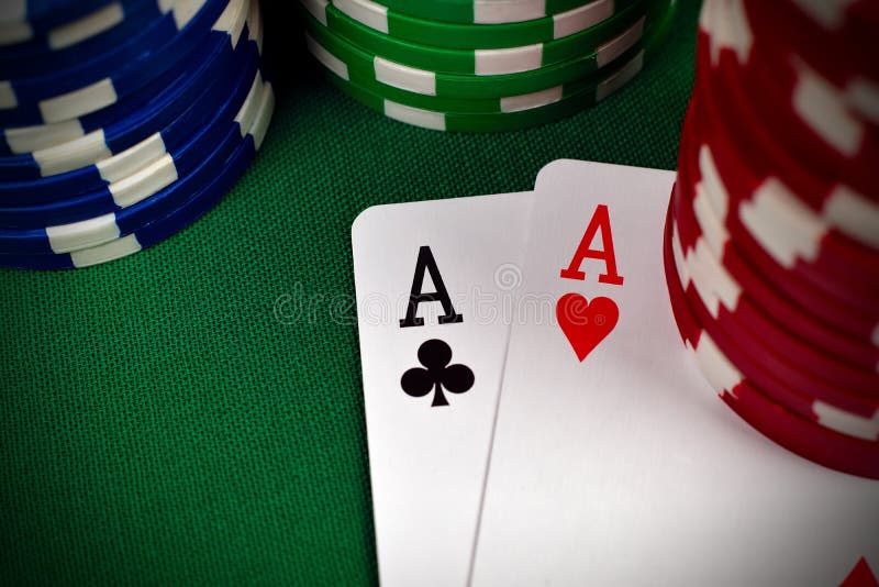 Two aces stock image. Image of skill, luck, play, fortune - 58297231