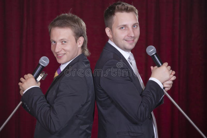 Two actors by spectacular stock image. Image of comedy - 15679929
