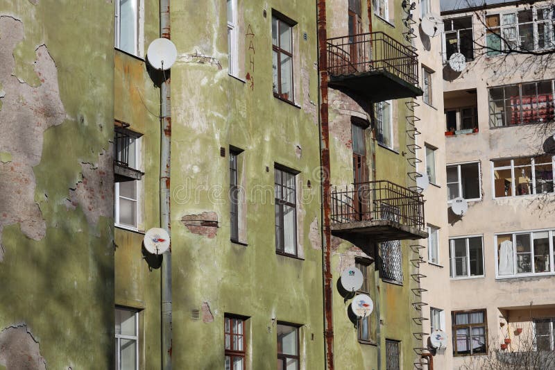 Two Adjacent Buildings, Likely Residential or Commercial Structures ...