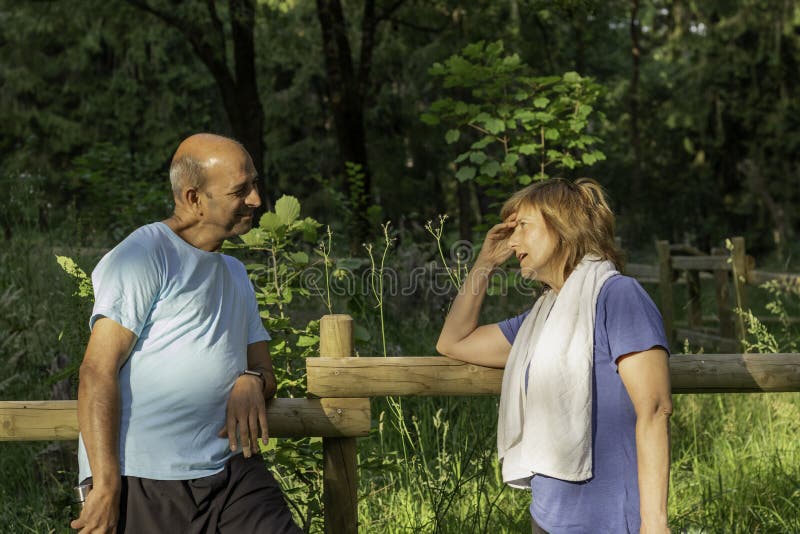 Two Adults Joking and Having Fun Thinking about Their Personal Things ...