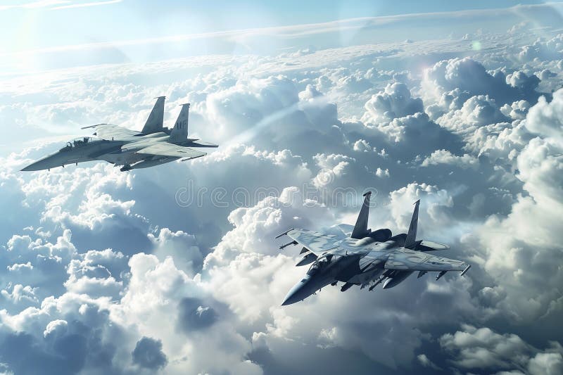 Fighter Jet Soaring into the Sunset Sky, Leaving Behind a Dramatic Afterglow Stock Image - Image ...