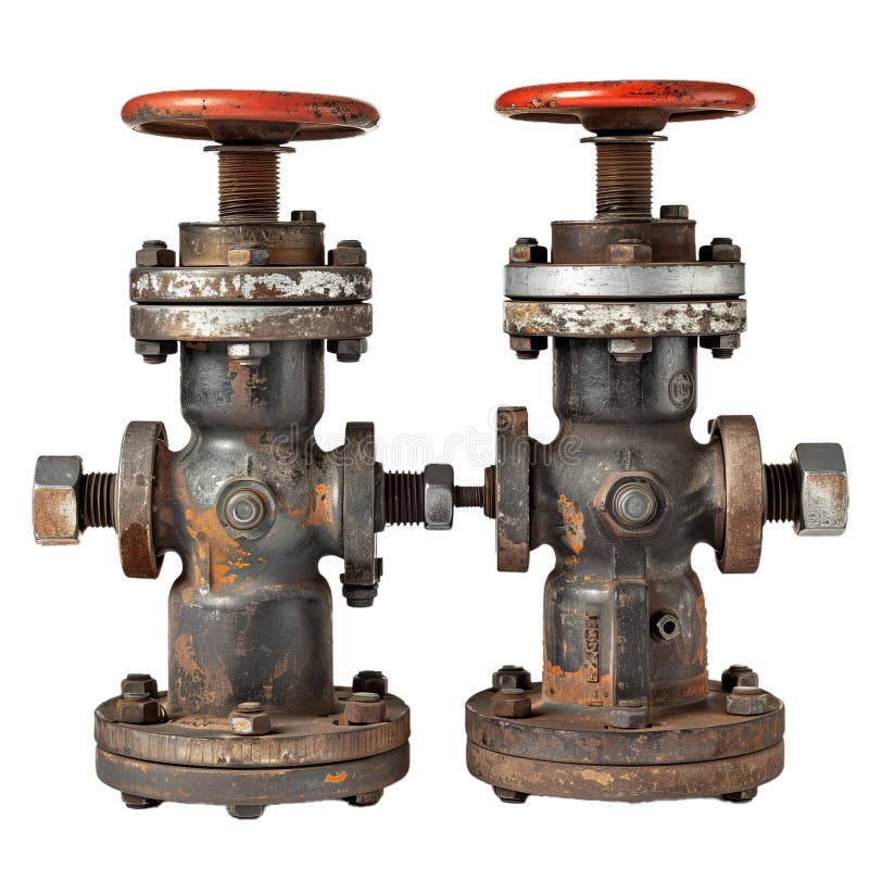 Industrial Valves on Transparent Background Stock Image - Image of high ...