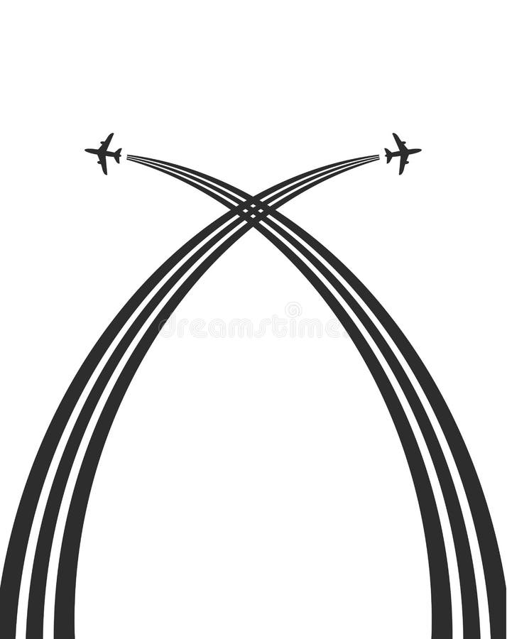 Airplane Abstract Logo Design Template. Flat Style Design. Vector ...