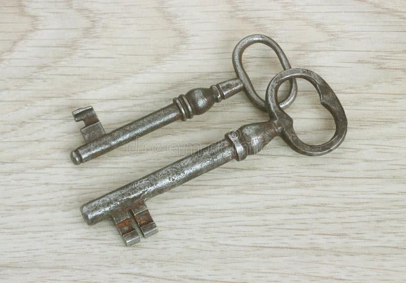 Two ancient keys. stock image. Image of protect, house - 23154215