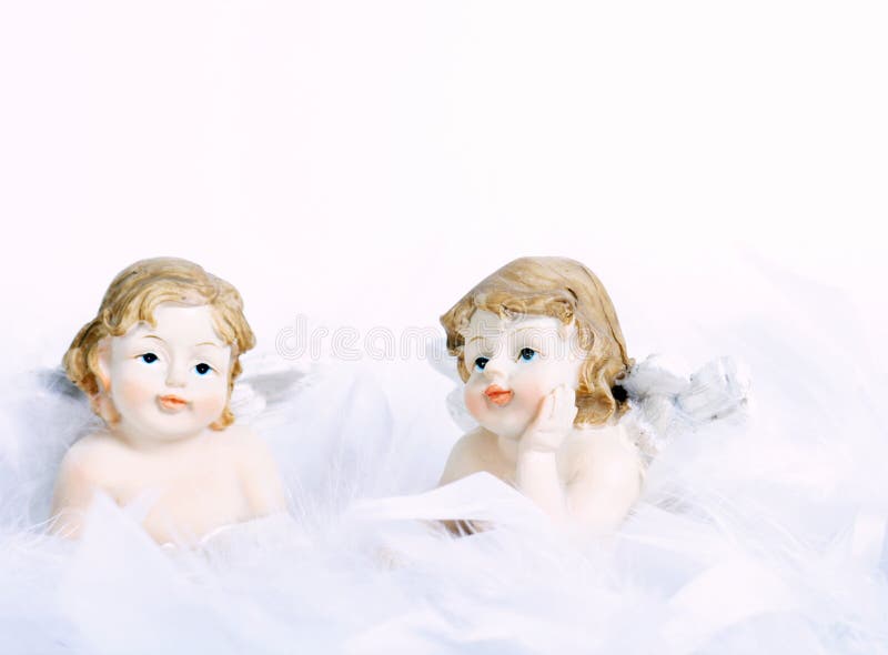 A pair of angels stock image. Image of cute, religion, prayer - 170891