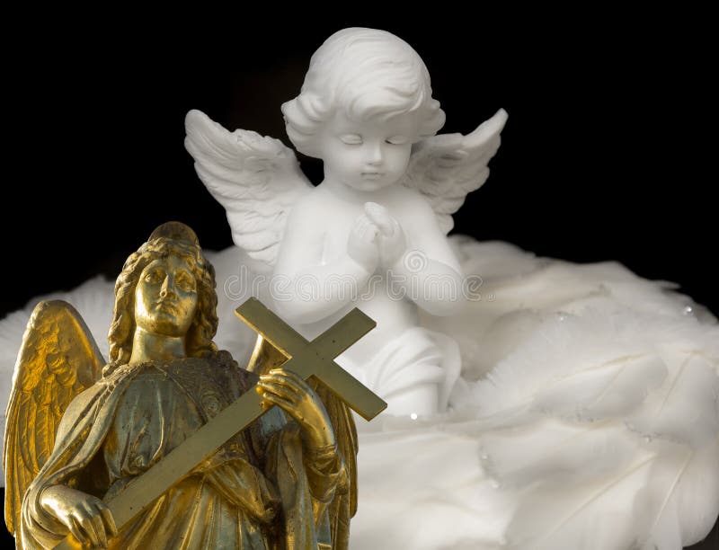 Christian Angels Flying stock illustration. Illustration of cartoons ...