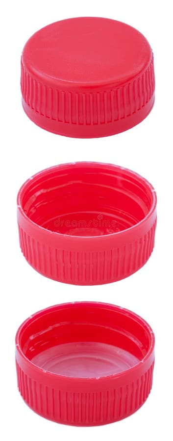Red plastic bottle caps stock photo. Image of objicts - 45145838