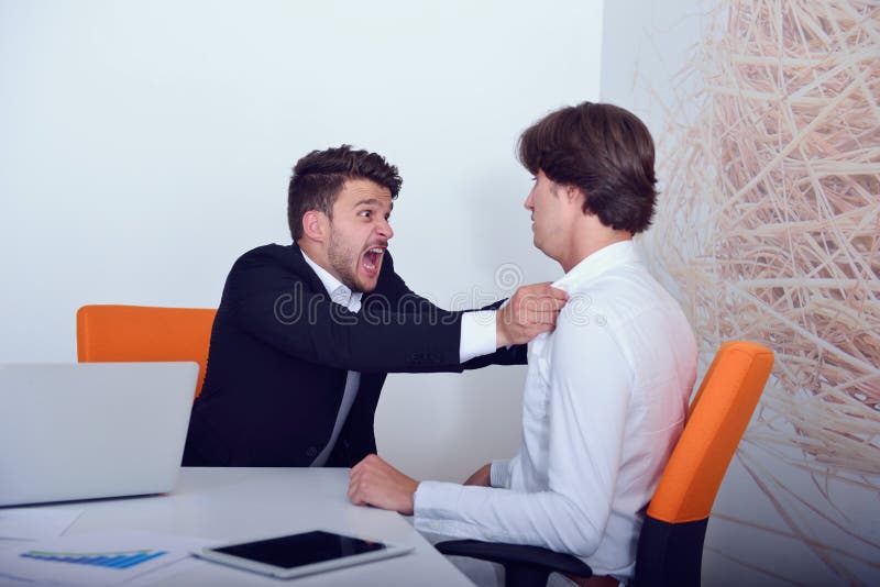 Two Angry Business Colleagues during an Argument Stock Image - Image of ...