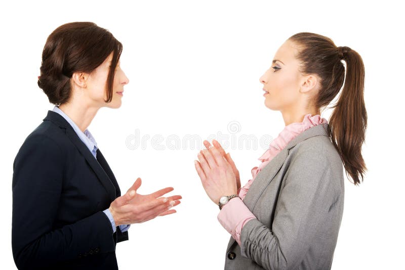 Two angry businesswomans. stock image. Image of people - 61326661