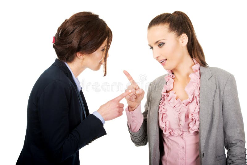 Two angry businesswomans. stock photo. Image of female - 61326758