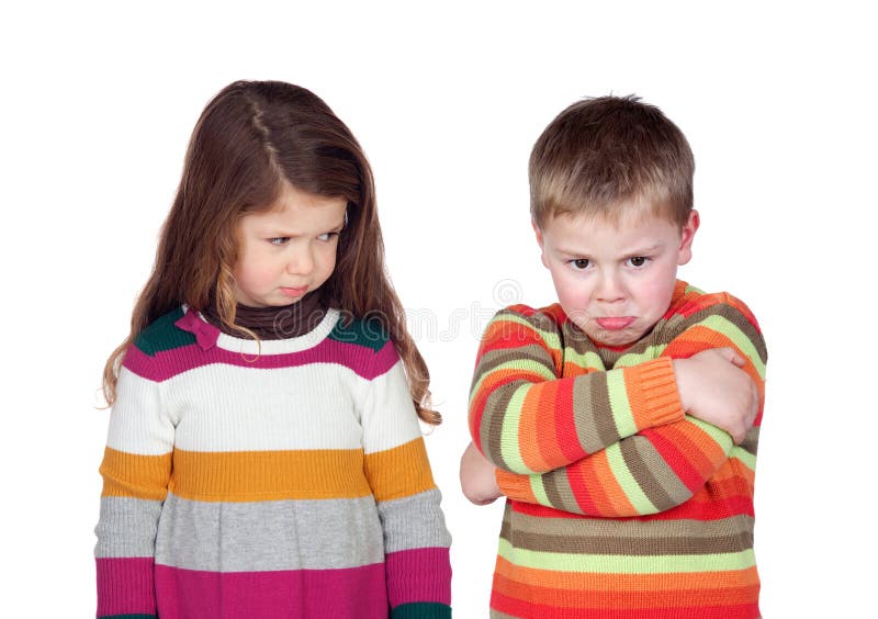 Quarreling kids stock image. Image of angry, attitude - 23385497