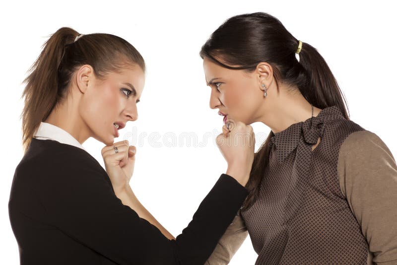 Two angry women stock image. Image of sister, jealousy - 64857159