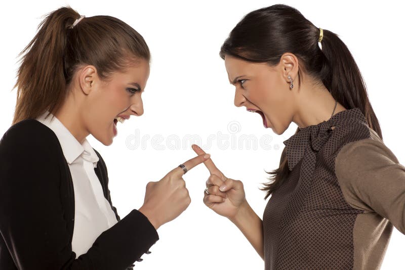Two angry women stock photo. Image of face, looking, beauty - 85022756