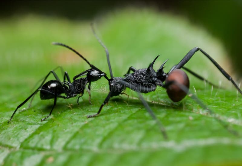 Two fighting ants stock photo. Image of insect, fight - 27205572