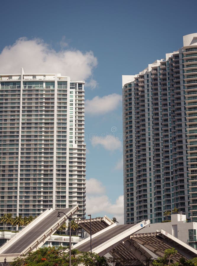 Apartment Buildings Face Each Other Stock Photo - Image of terrace ...