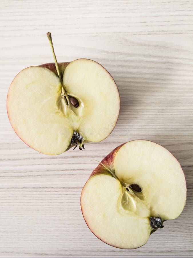 Two apple halves stock photo. Image of diet, organic - 54087008