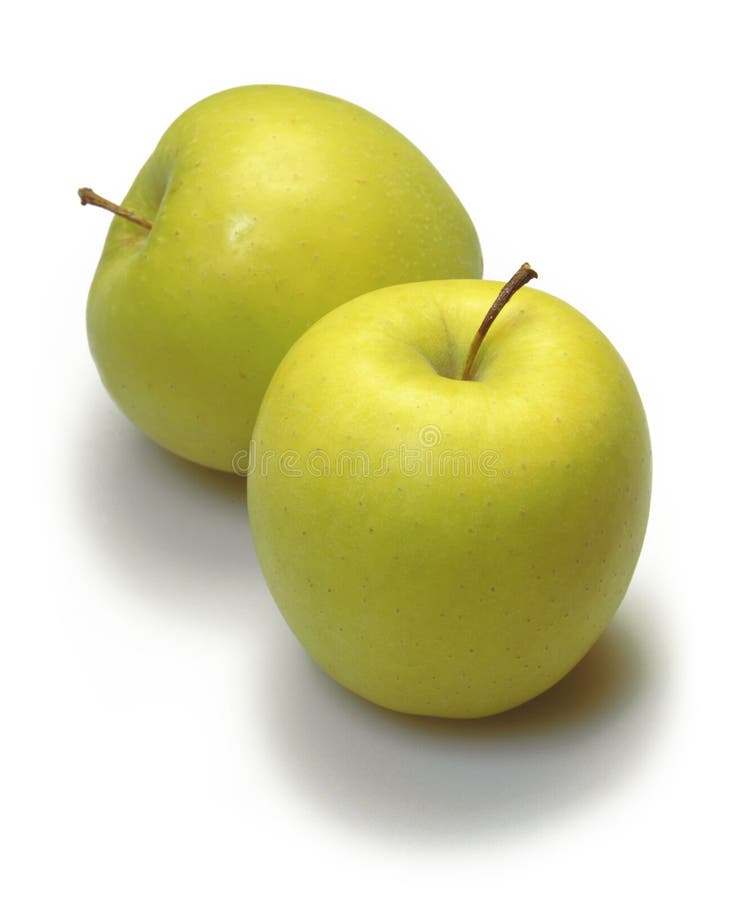 Two green apples stock image. Image of fitness, green, apple - 395805