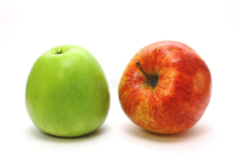 Red apple eaten to core stock image. Image of fruit, apple - 20009173