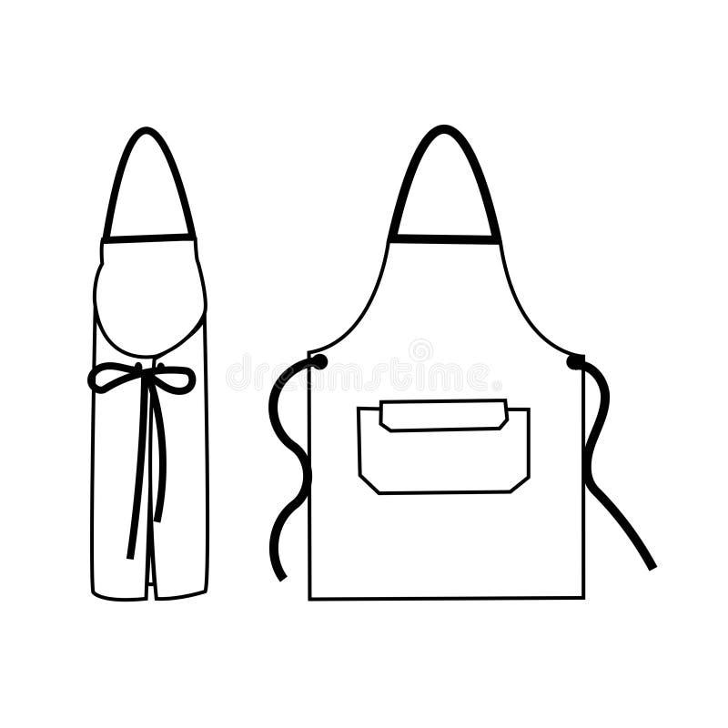 Two Aprons Vector Design stock vector. Illustration of artwork - 292066028