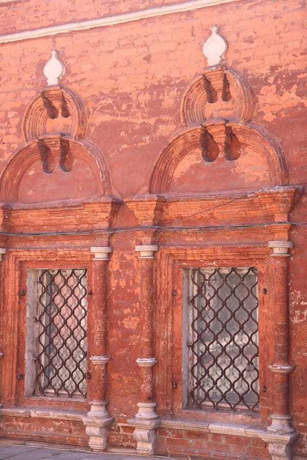 Red Brick Monastery Tower. Landmark of Russia Stock Photo - Image of ...
