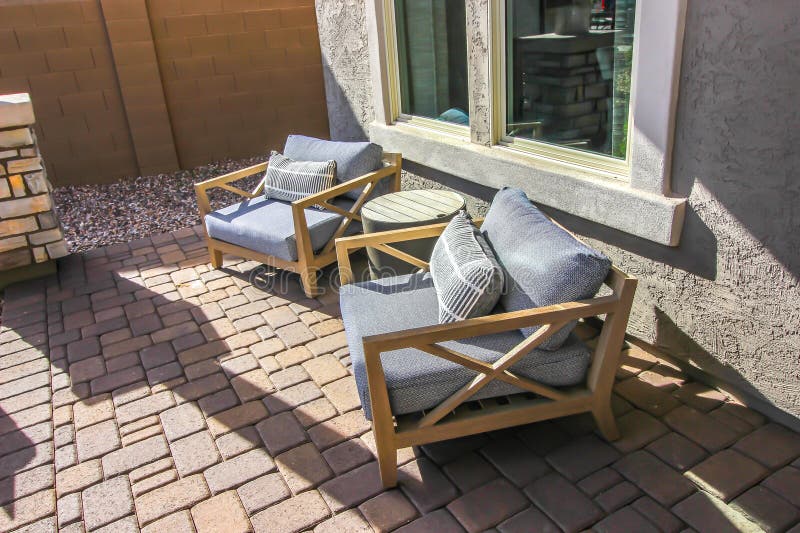 Two Arm Chairs on Front Porch Stock Image - Image of chairs, front ...