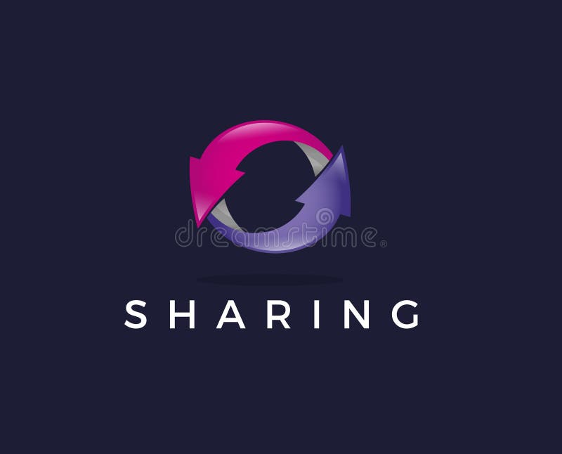 Minimal Sharing Logo Template - Vector Illustration Stock Vector ...