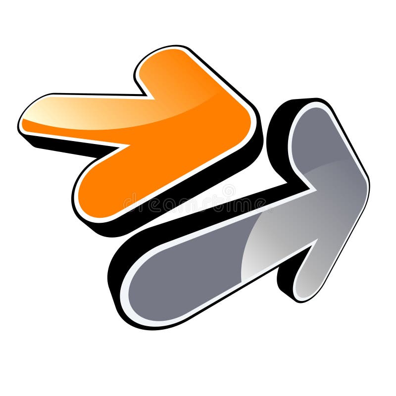 Two Arrows stock vector. Illustration of artistry, background - 8768274