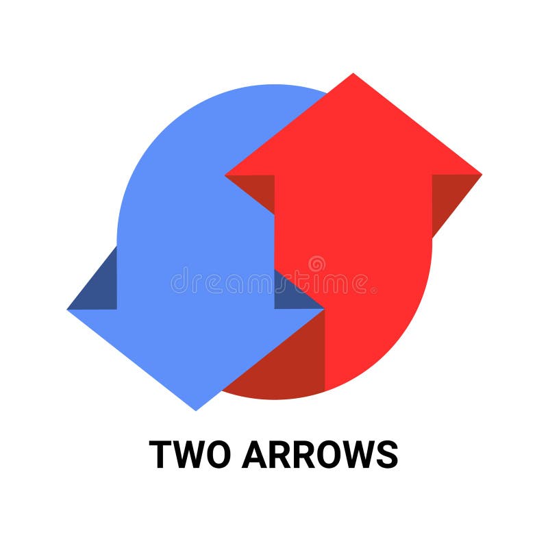 Two arrows circle icon stock illustration. Illustration of finance ...
