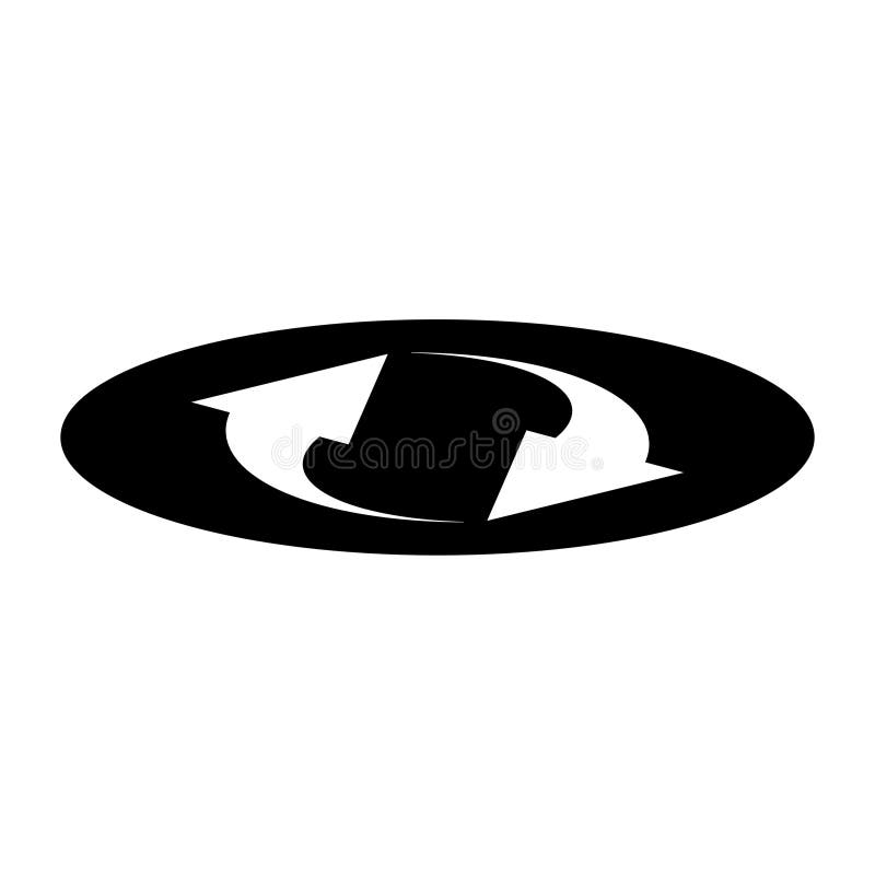 Two Arrows in a Circle. Product Logo or Icon. Flat Design Style ...
